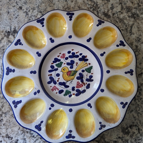 Accents | Deruta Deviled Egg Plate | Poshmark